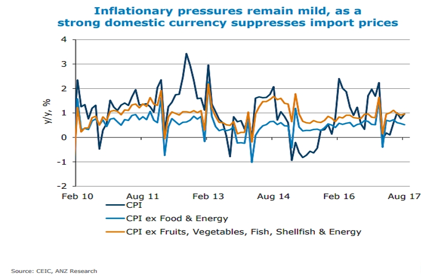 Taiwan CPI inflation likely to remain around 0.5 pct y/y till end-2017 ...