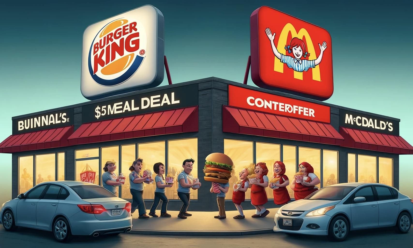 Burger King vs McDonald's: Fast-Food Rivals Battle with $5 Meal Deals, Wendy's Reacts - EconoTimes